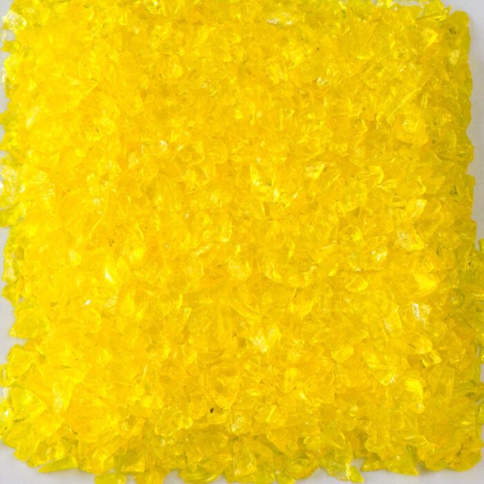 Chunky Yellow Size 0 Terrazzo Glass - American Specialty Glass