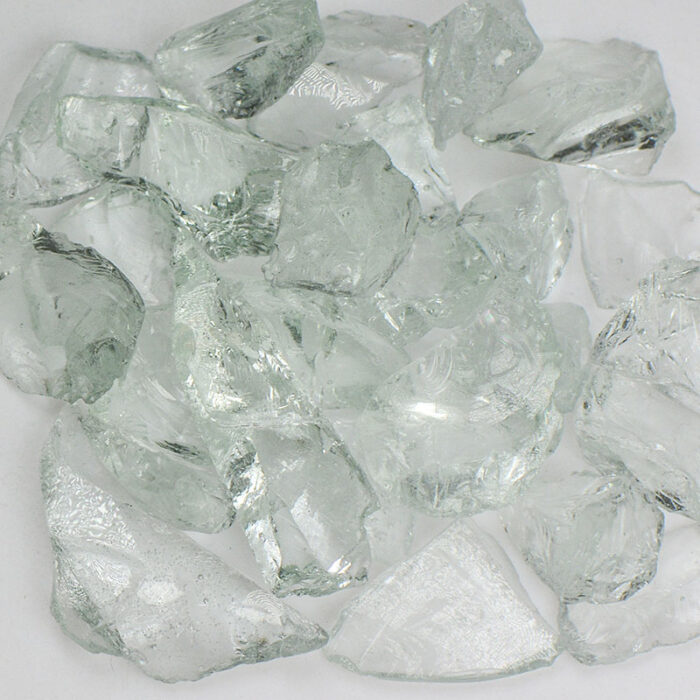 Crystal Clear Fire Glass Size 3 - American Specialty Glass