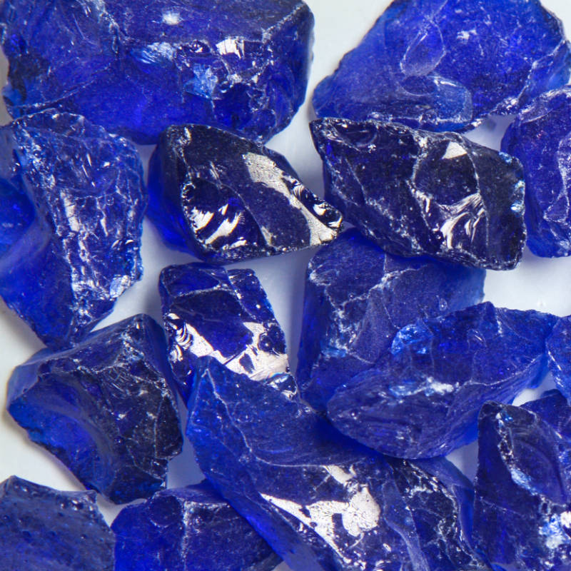 Dark Blue Fire Glass - American Specialty Glass