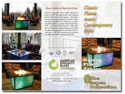 Gabion Displays | Fire Glass Displays | Custom Sign Display