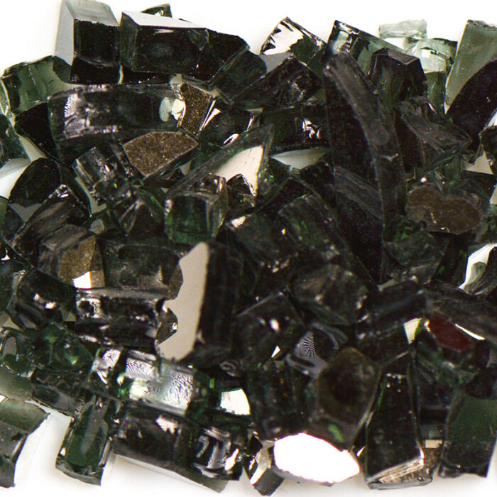 Reflective Black Size 2 Terrazzo Glass - American Specialty Glass