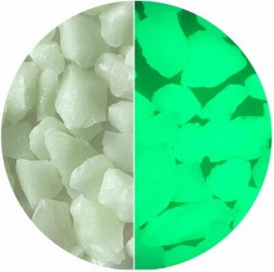 Green Glow In The Dark Terrazzo Glass - Size 2 - American Specialty Glass