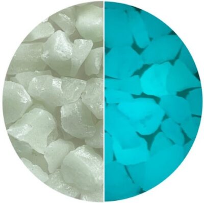 Teal Glow In The Dark Terrazzo Glass - Size 2 - American Specialty Glass